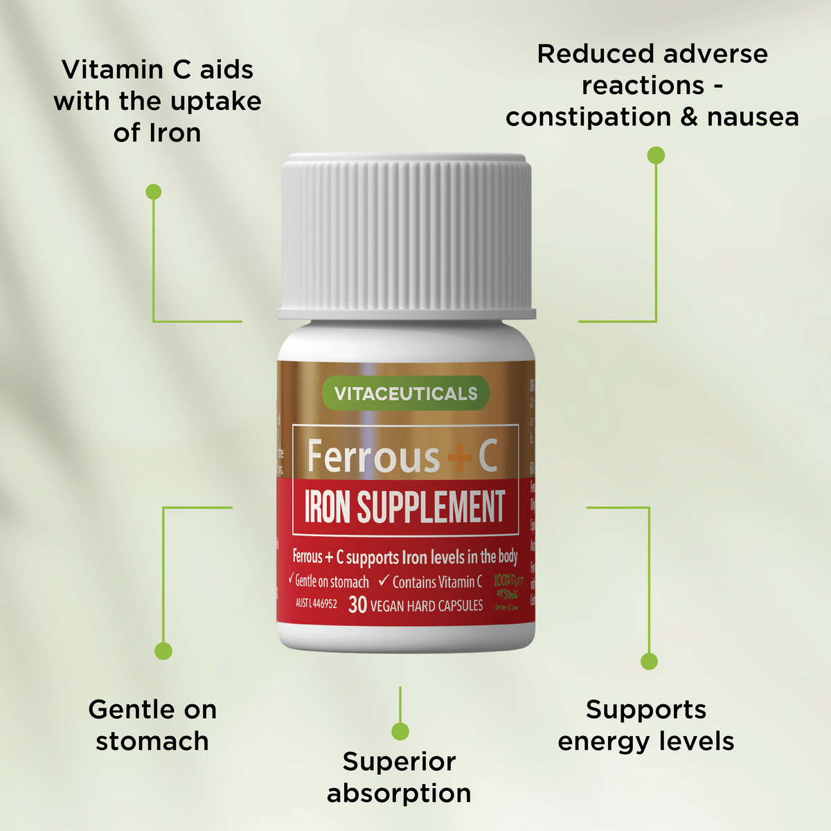 Ferrous +C Iron Supplement – Vitaceuticals