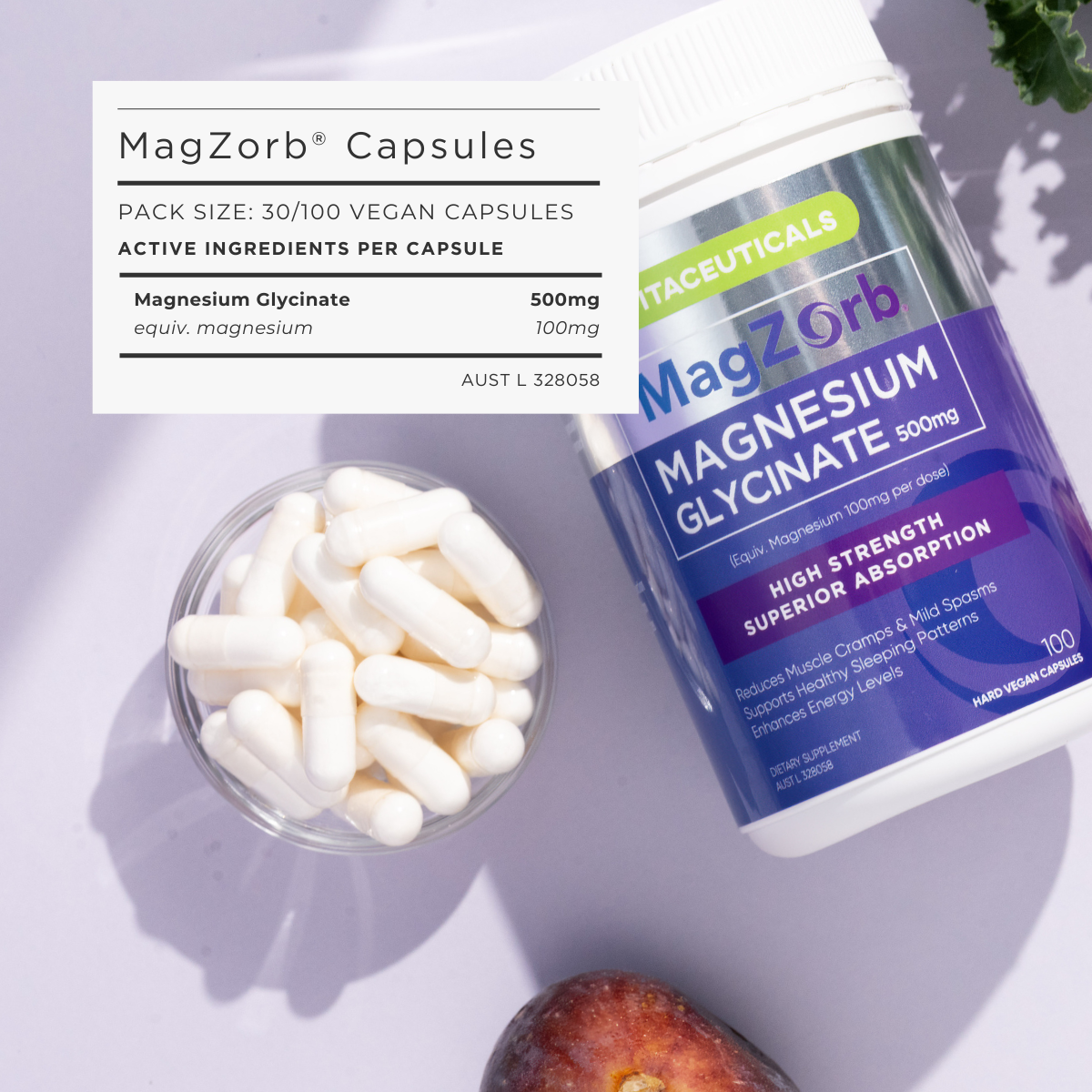 MagZorb® Magnesium Glycinate (100) — Double – Vitaceuticals