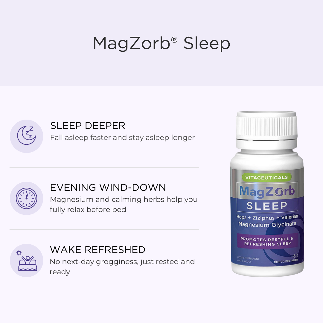 MagZorb Sleep | Magnesium Glycinate & Herbal Sleep Blend – Vitaceuticals